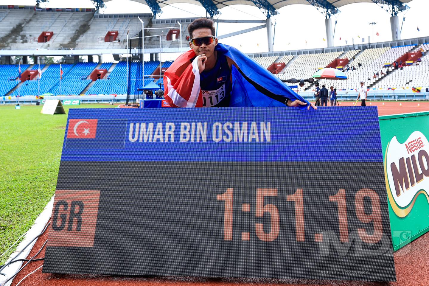 UMAR OSMAN PECAH REKOD 32 TAHUN SUKMA - MEDIA DIGITAL JOHOR